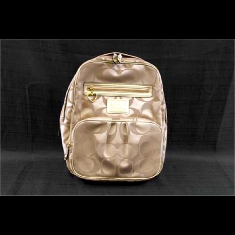 Coach Signature Daisy Poppy Backpack - Gem